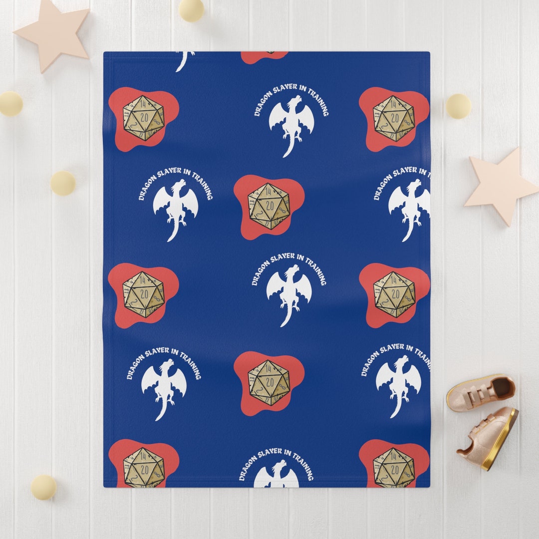 DND Themed Soft Fleece Baby Blanket - Etsy