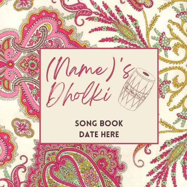 Dholki Songs Book - Etsy UK