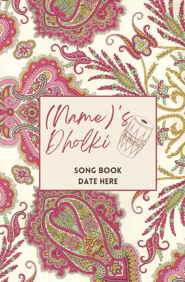 Custom Dholki Song Book - Etsy