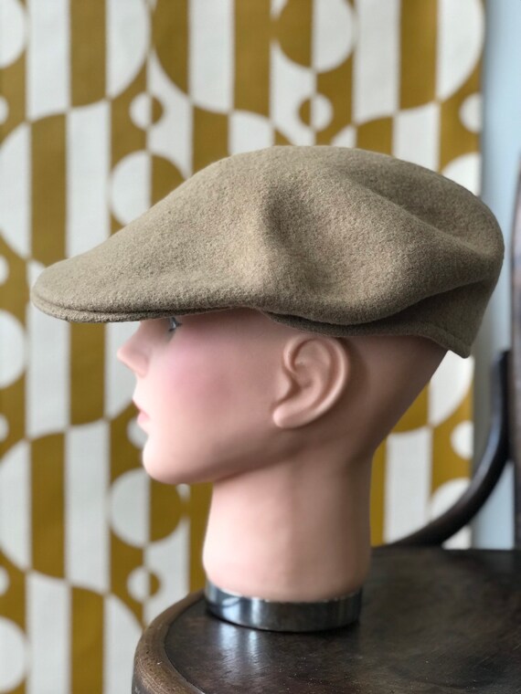 Camel Coloured Woollen Flat Cap - Gem