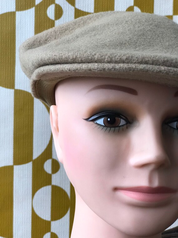 Camel Coloured Woollen Flat Cap - Gem