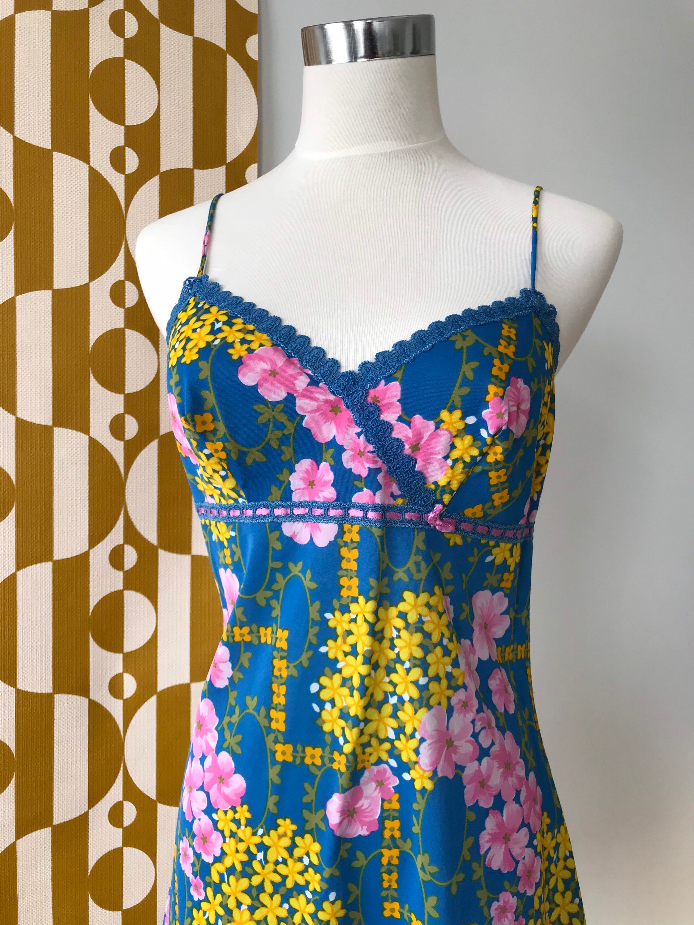 Vintage Mini Floral Nightdress - Etsy UK