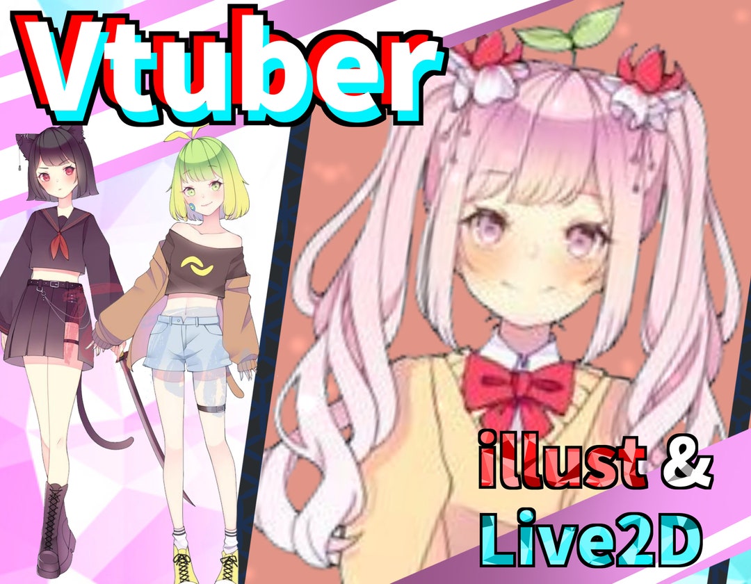 Custom 2D Vtuber Model rig Psd Pro Artist tofuvii - Etsy