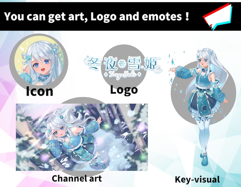 Custom 2D Vtuber Model rig, Psd, Pro Japanese Artist yuichi ,manga and ...