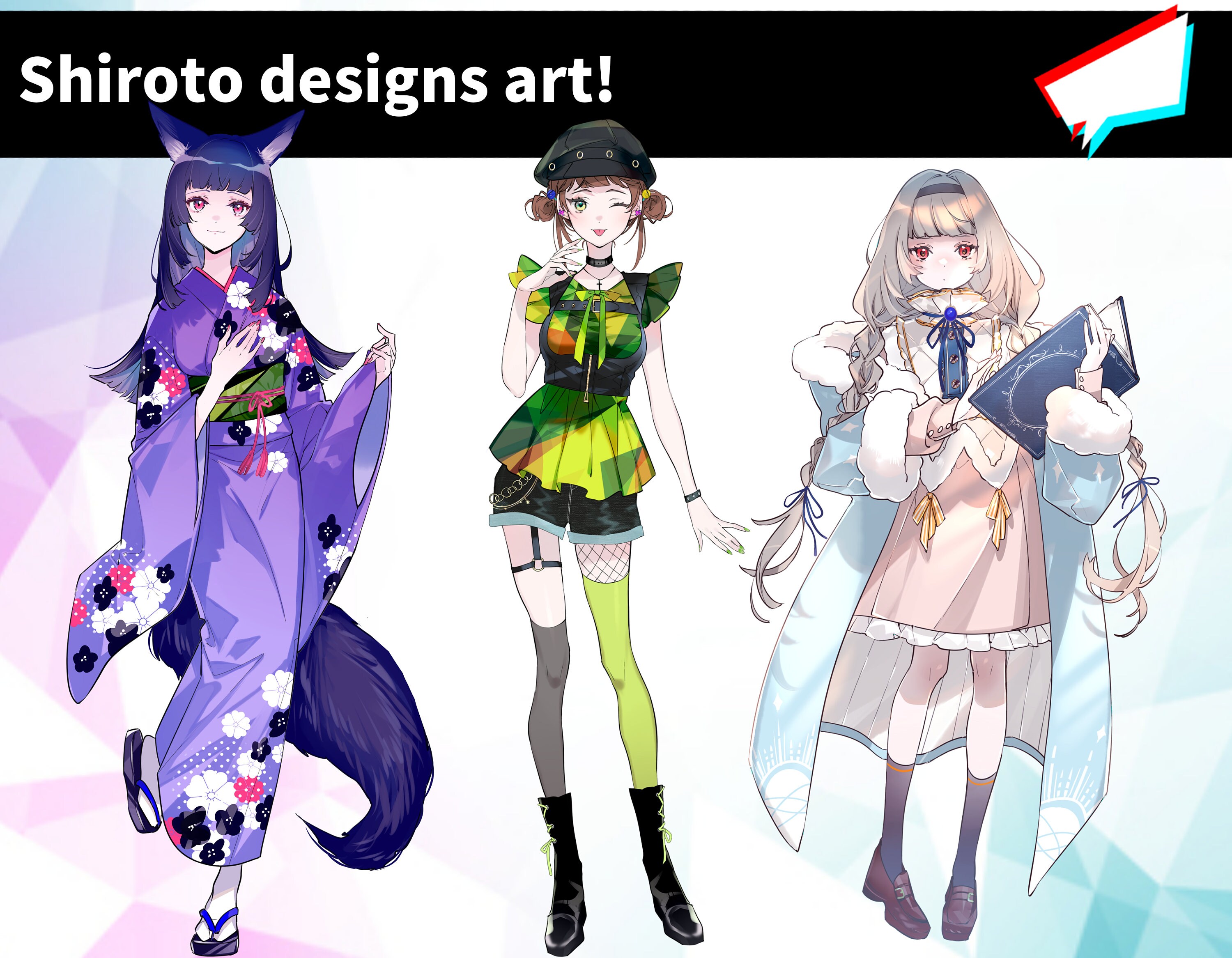 Custom 2D Vtuber Model rig, Psd, Pro Japanese Artist shitoro ,manga and ...