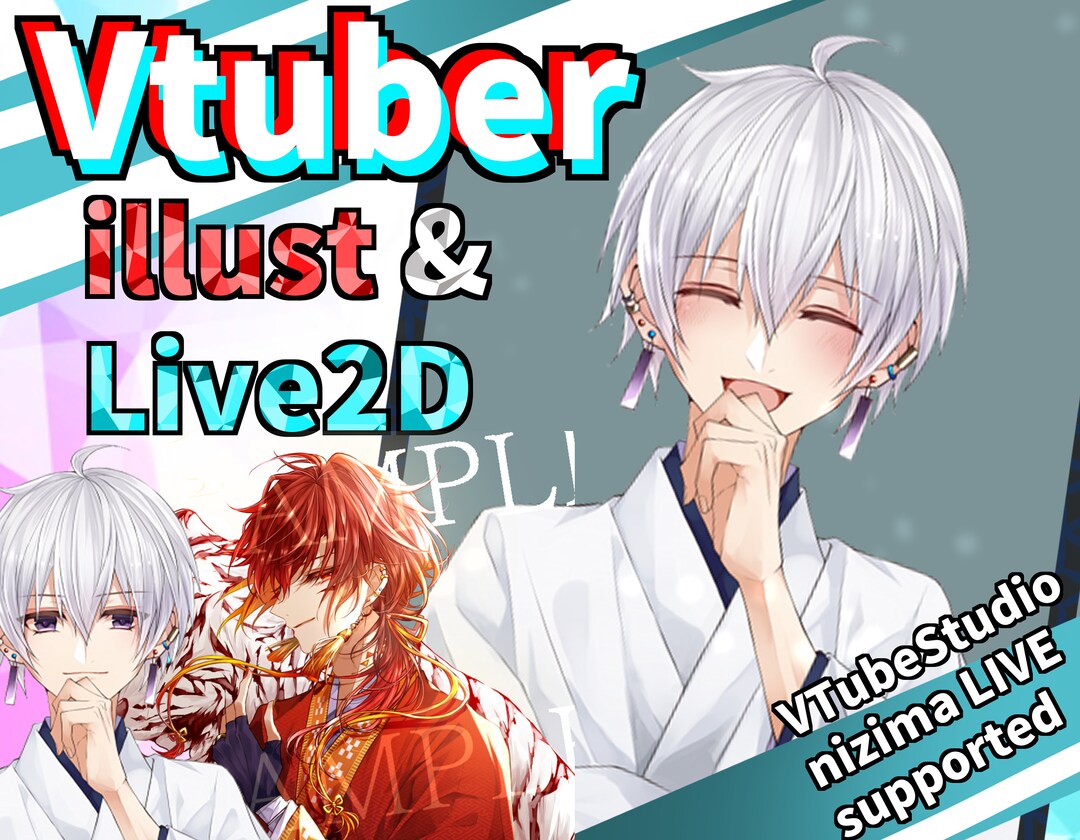 Custom Vtuber 2D Modelrig Psd Anime Art Commission - Etsy Norway