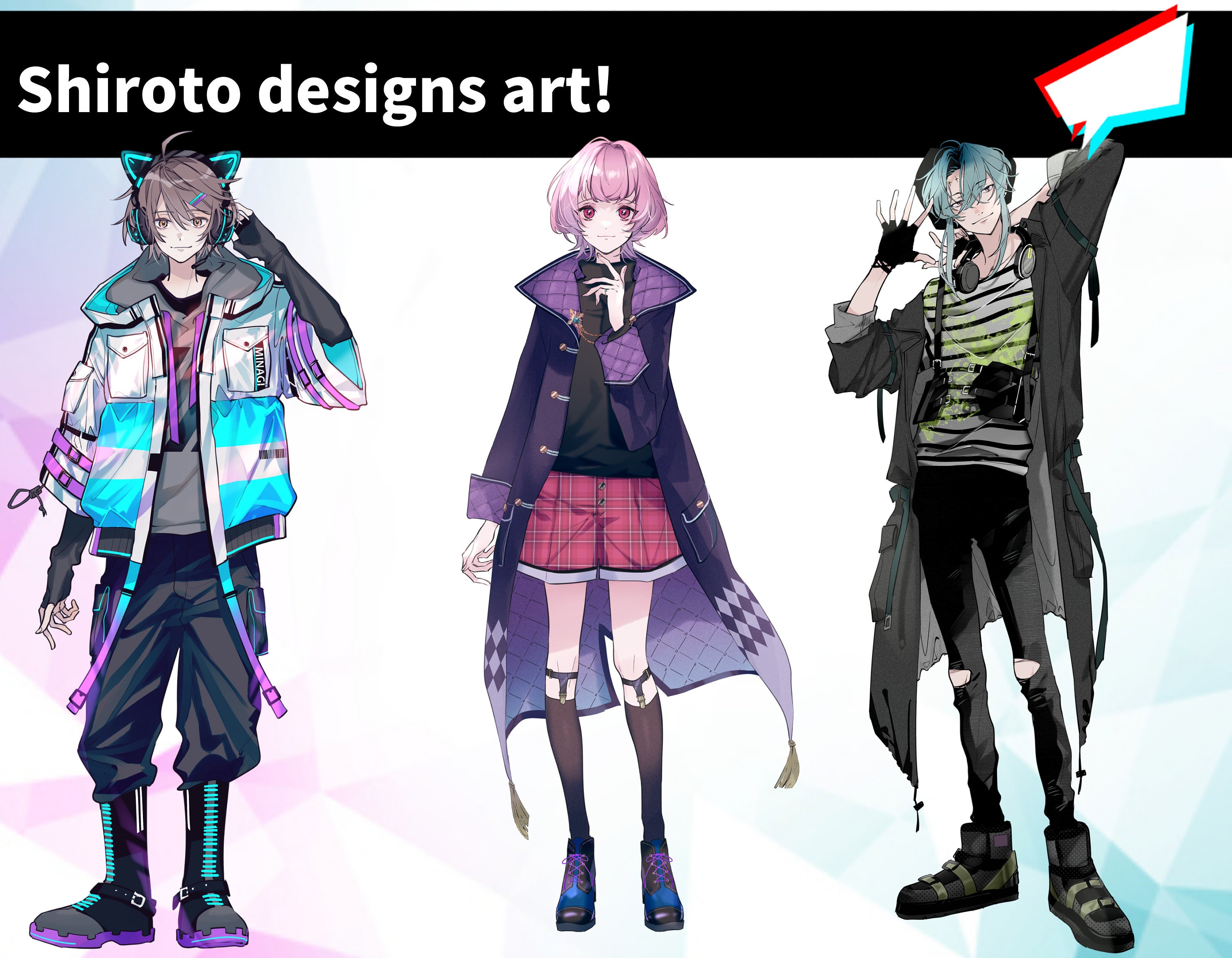 Custom 2D Vtuber Model rig, Psd, Pro Japanese Artist shitoro ,manga and ...
