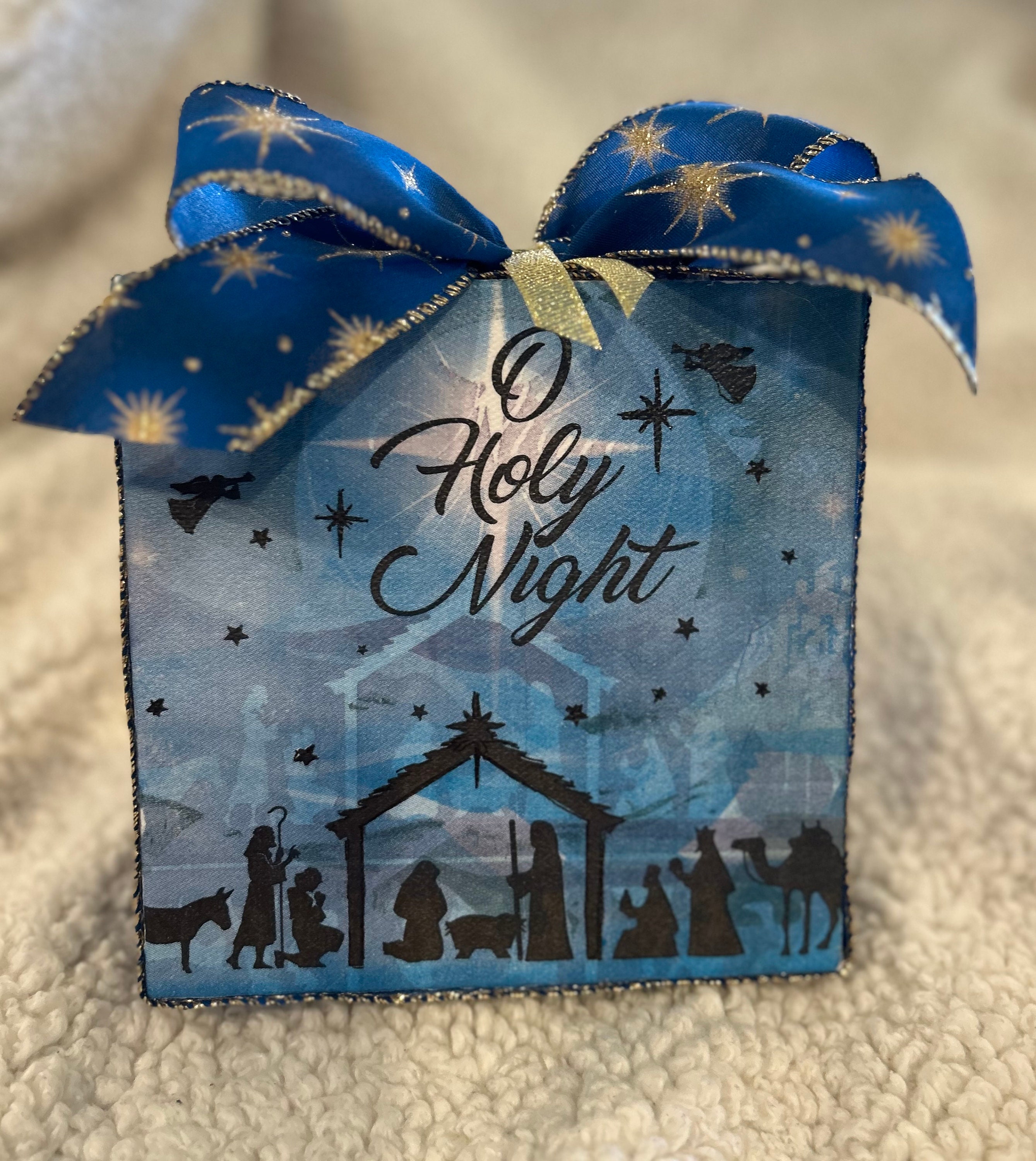 Nativity Decoupage Canvas - Etsy