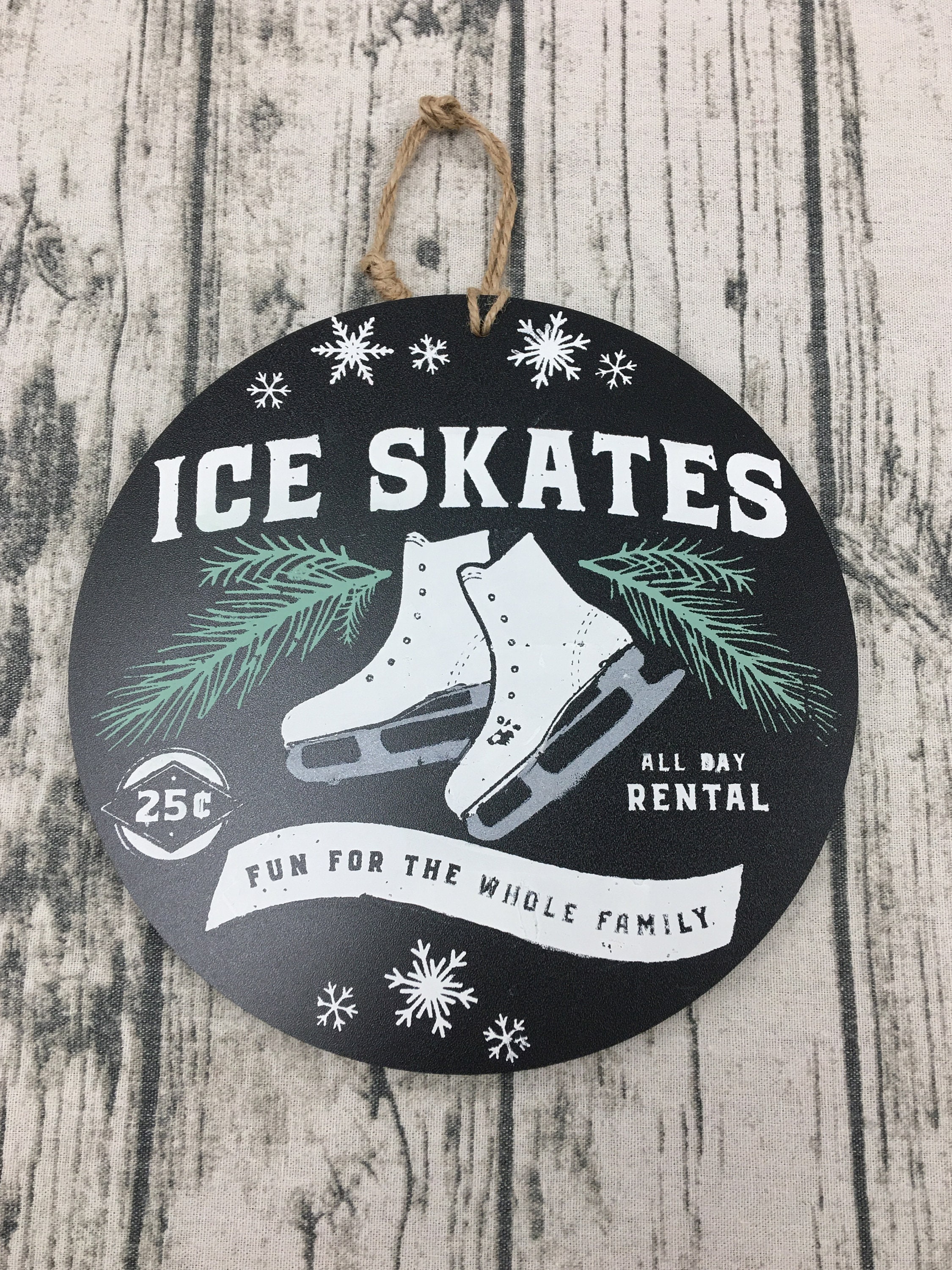 Ice Skate Rental Sign | Etsy