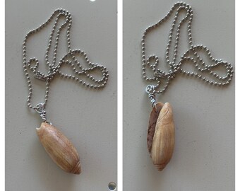 Olive Shell Pendant - Etsy
