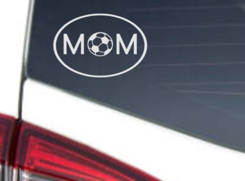 Oval Soccer Mom Car Decal - Etsy