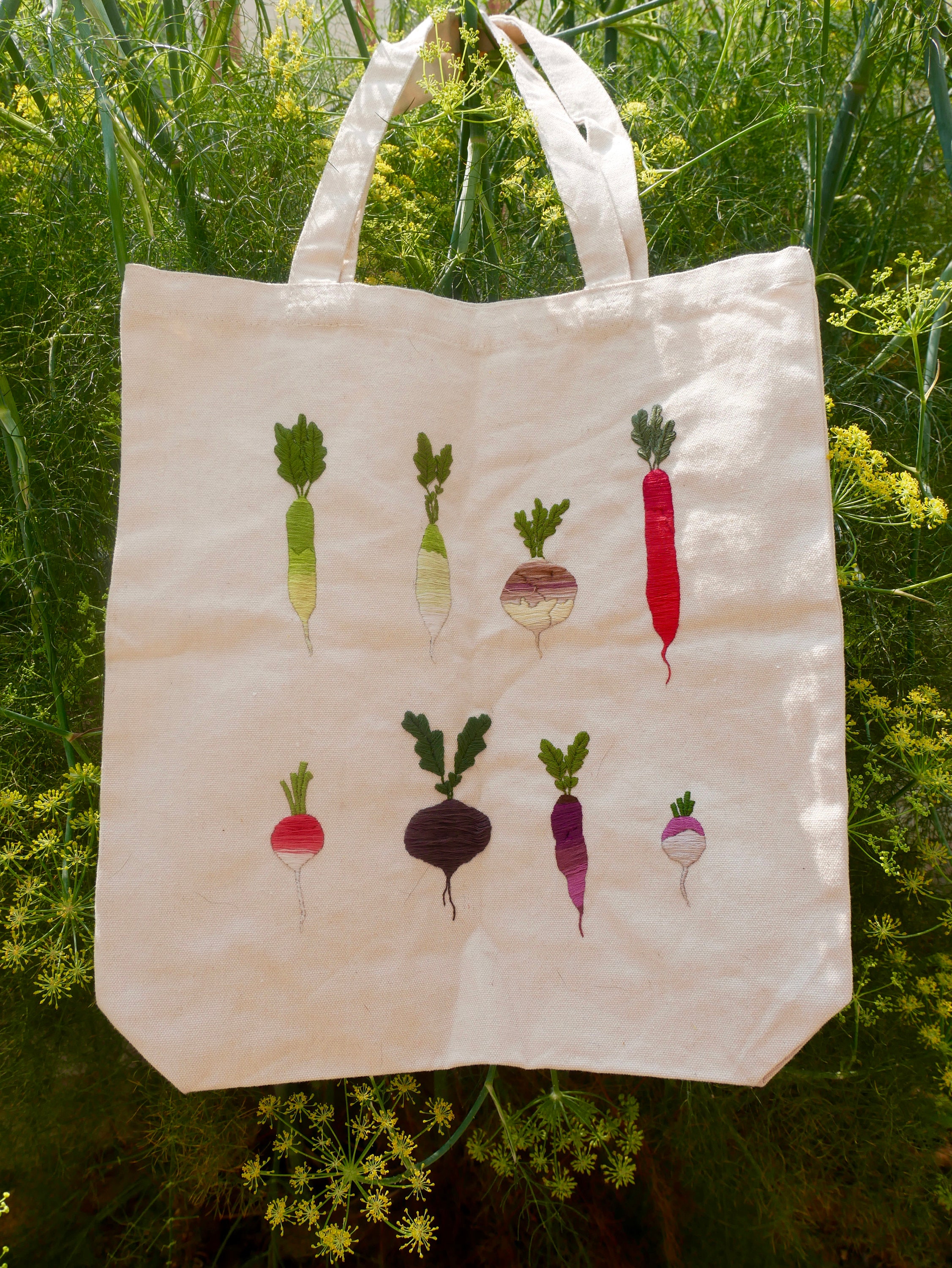 Farmers Market Radish Tote - Etsy