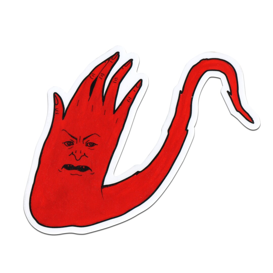 Red Ghost Sticker - Etsy