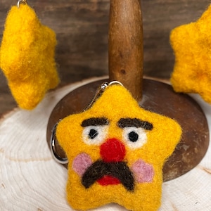 Uncle Gordon Needle Felted Keychain Plushie - Etsy