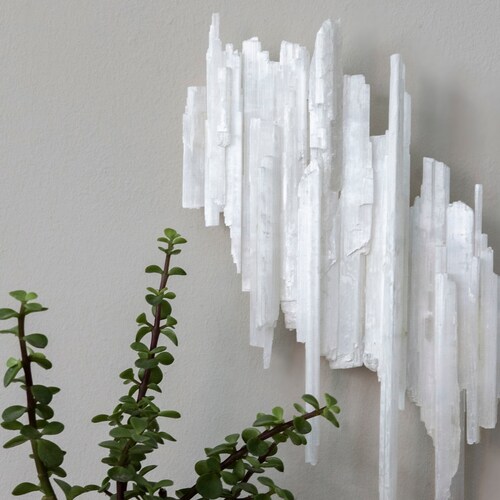 Selenite Wall Hanging organic Shape. Each Shape is Similar - Etsy