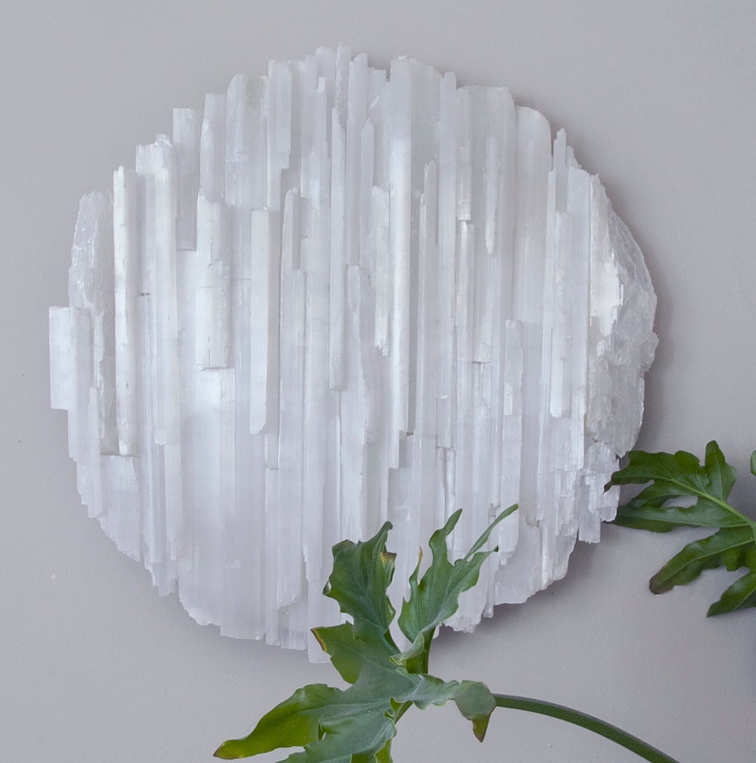 Selenite Wall Hanging - Super Moon (large) - Etsy