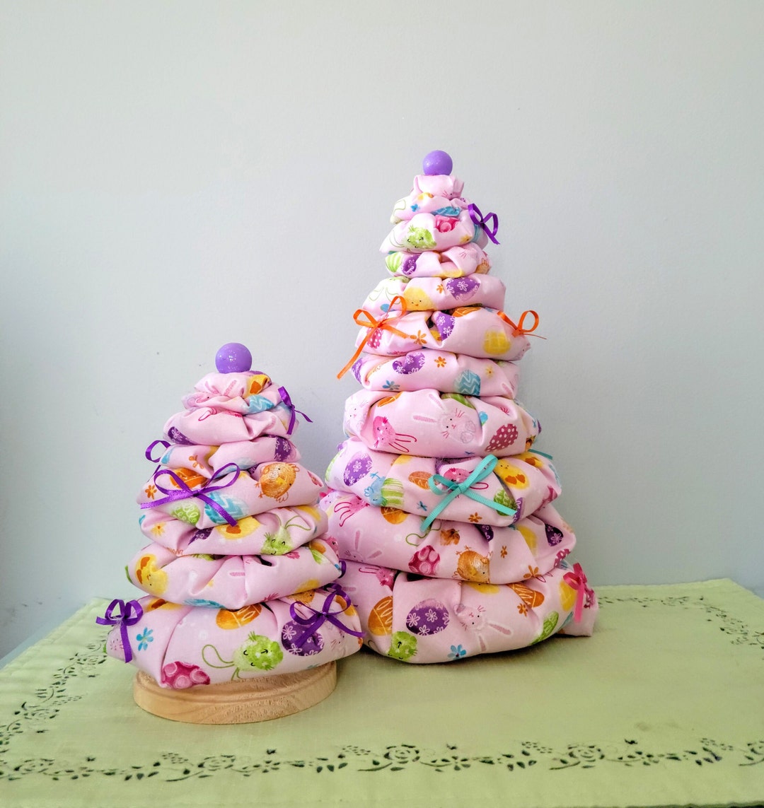 Pink Easter Tree, Pink Easter Centerpiece, Easter Yo-yo Tree, Easter ...