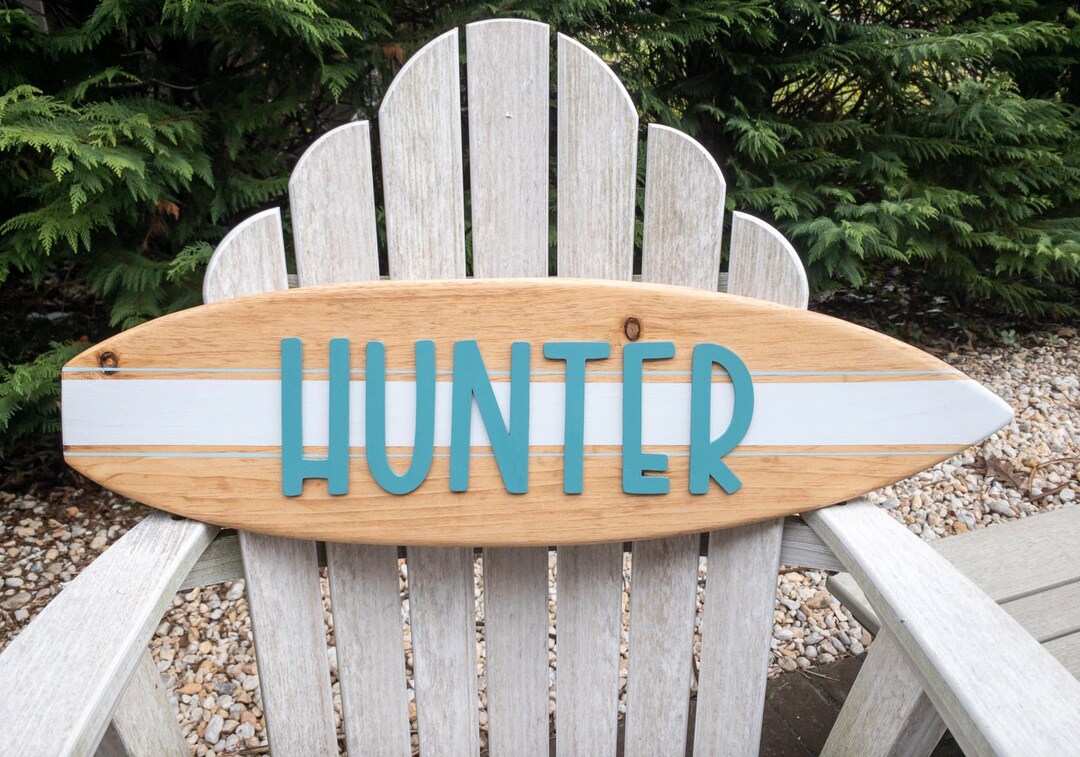 Surfboard Sign, Surfboard Wall Art, Custom Surfboard, Coastal Wood Sign ...
