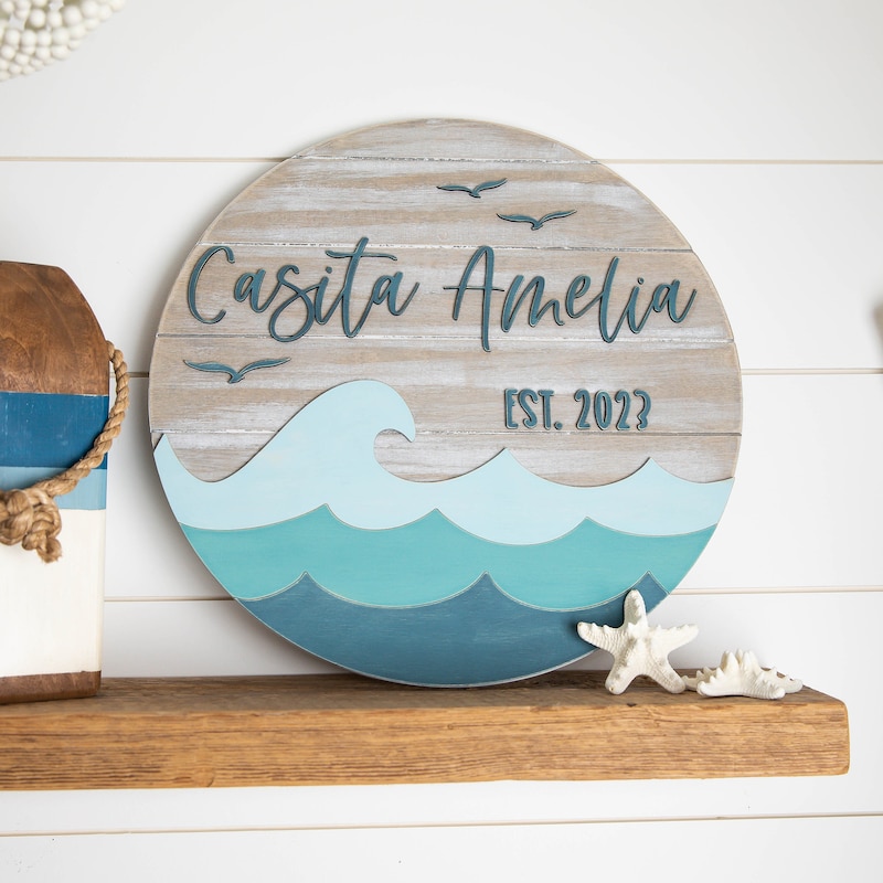 Weathered Beach Sign - Etsy