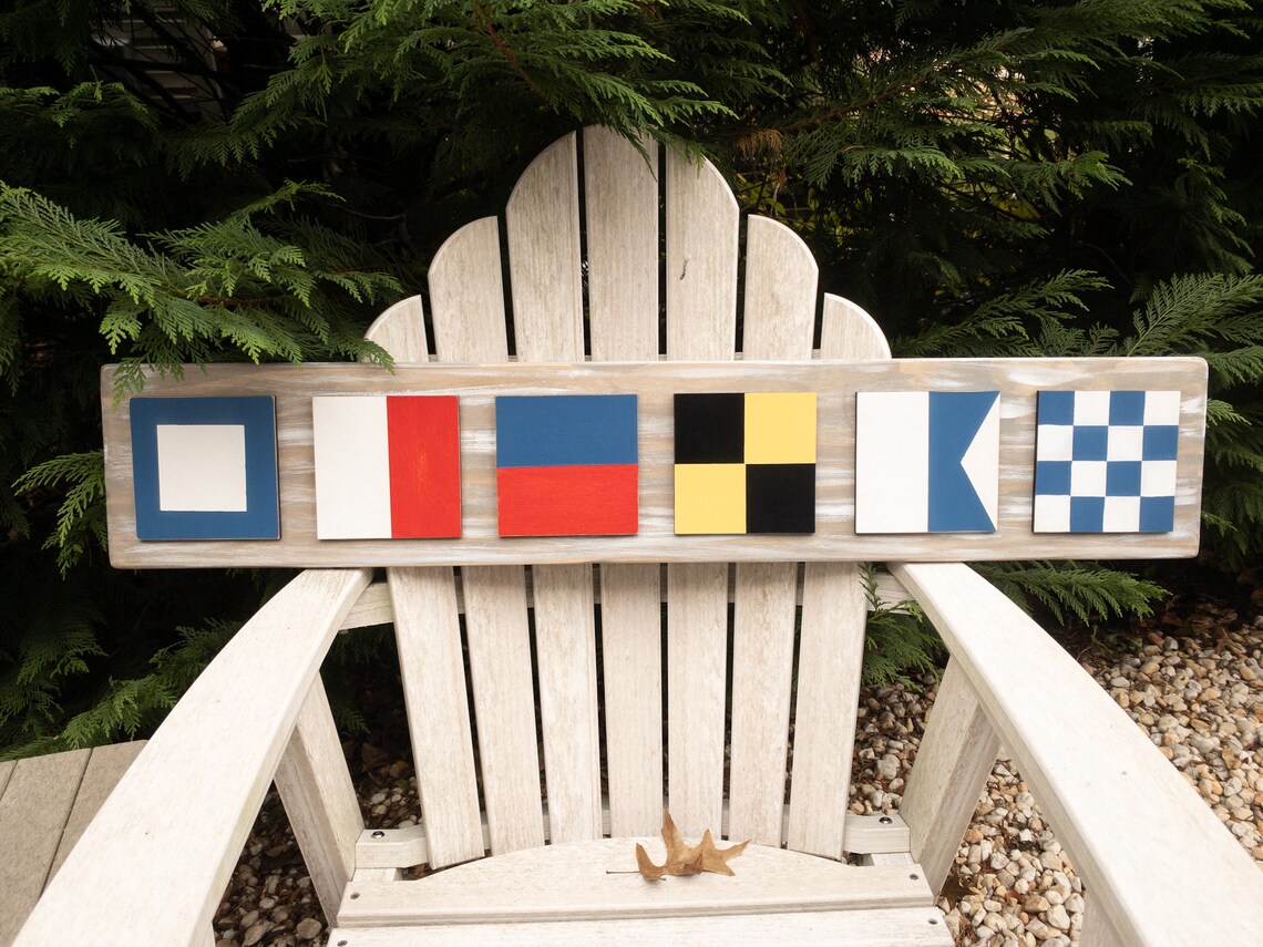 Custom Nautical Flag Sign Nautical Wall Decor Personalized - Etsy