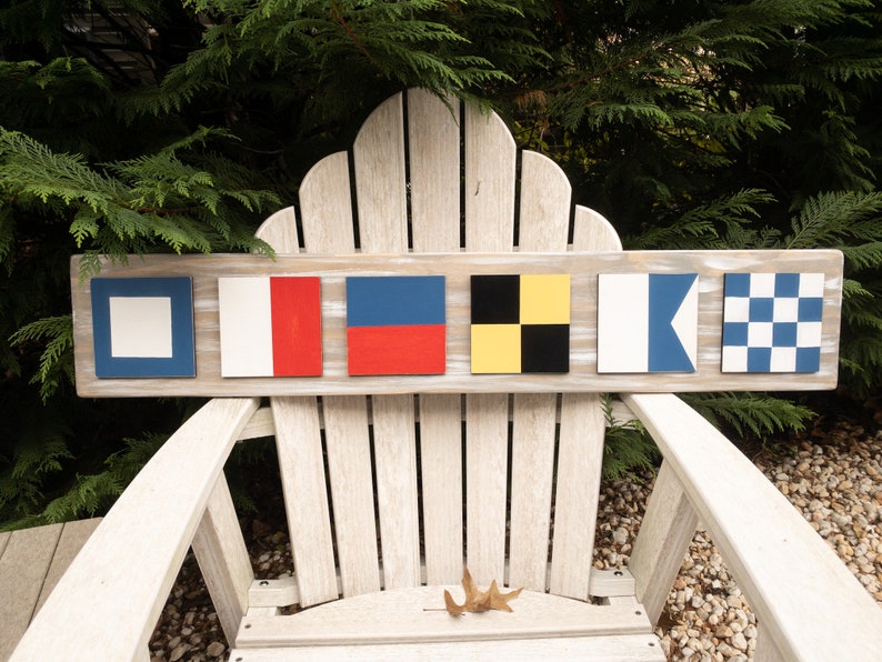 Custom Nautical Flag Sign Nautical Wall Decor Personalized - Etsy