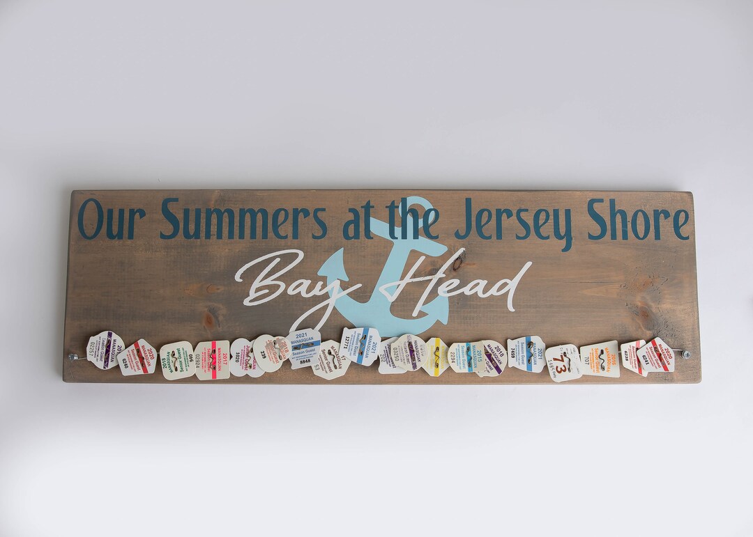 Beach Badge Display, Beach Badge Holder, Beach Badge, NJ Beach Badge ...