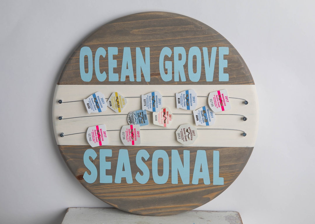 Beach Badge, Beach Badge Display, Beach Badge Holder, Beach Tag, NJ ...