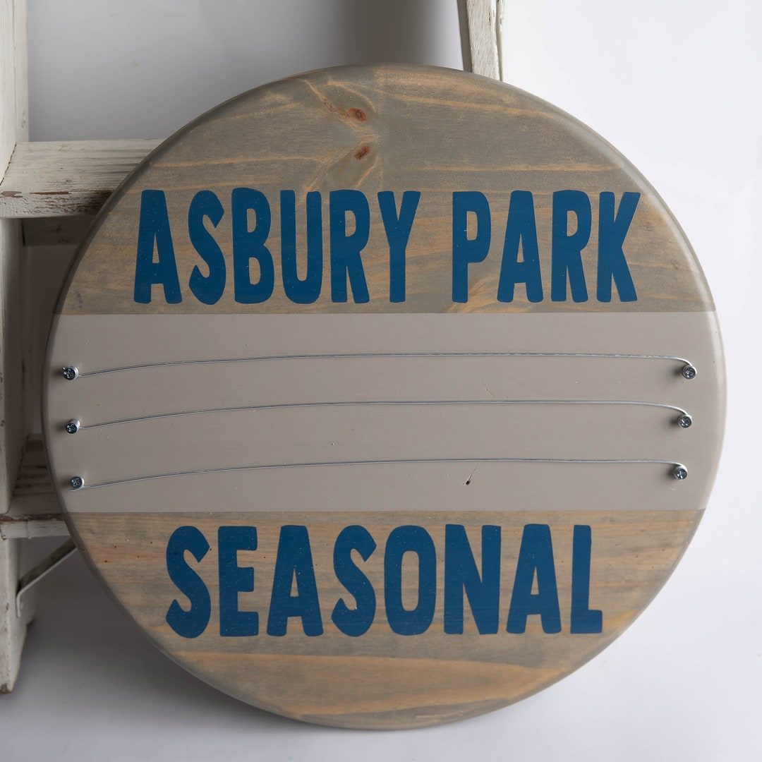 Beach Badge Display With Custom Town, Badge Tag Holder, Collection ...