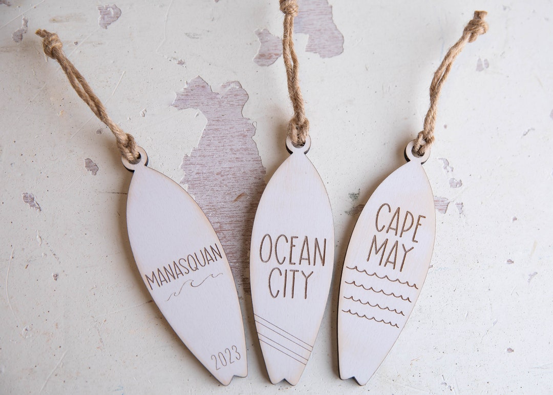 Surfboard Ornament, Surfboard Christmas Ornament, Custom Surfboard ...