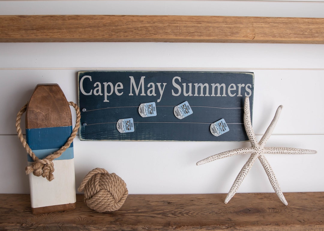 Beach Badge Holder Sign, Season Badge, Jersey Shore, Beach Badge ...