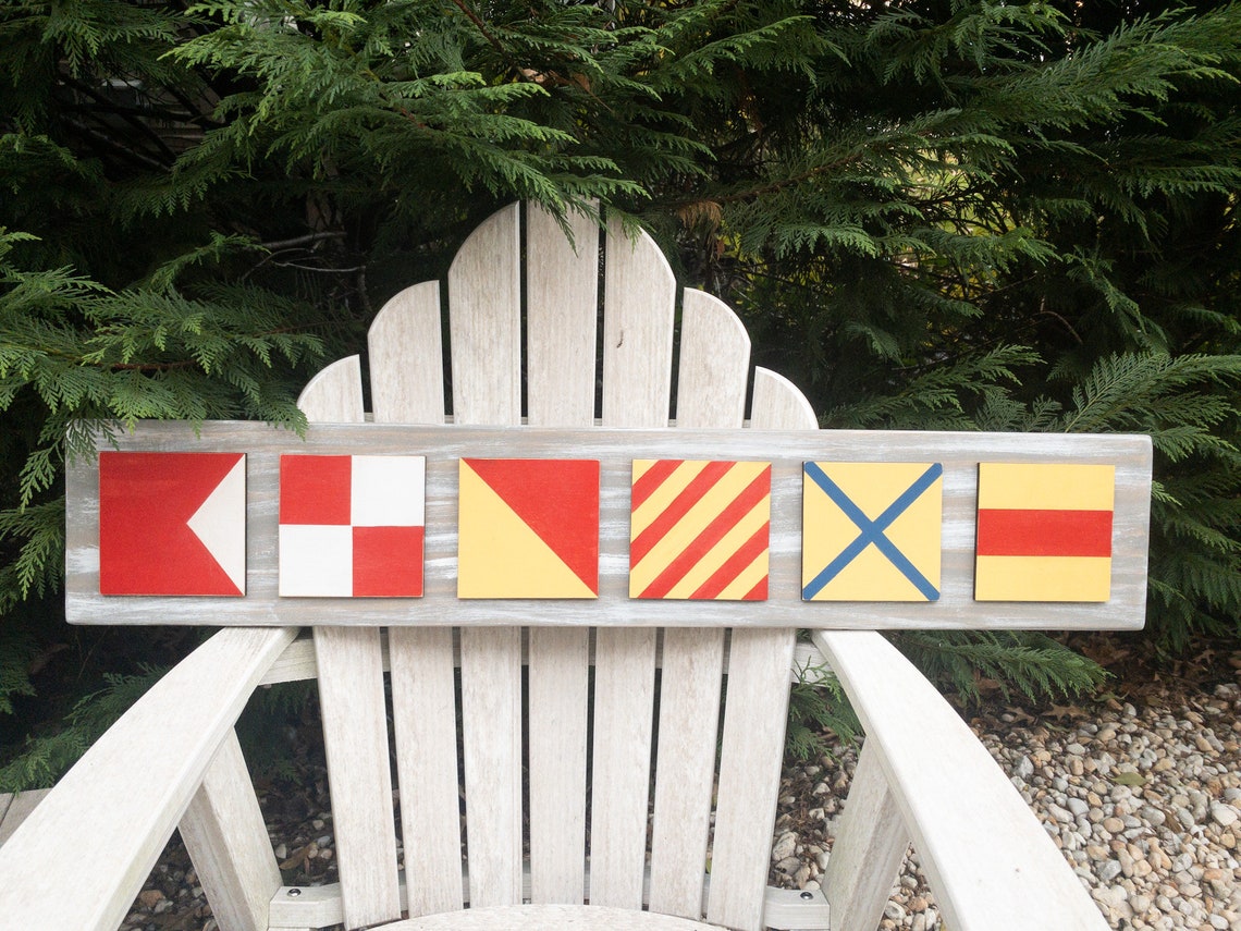 Custom Nautical Flag Sign Nautical Wall Decor Personalized - Etsy
