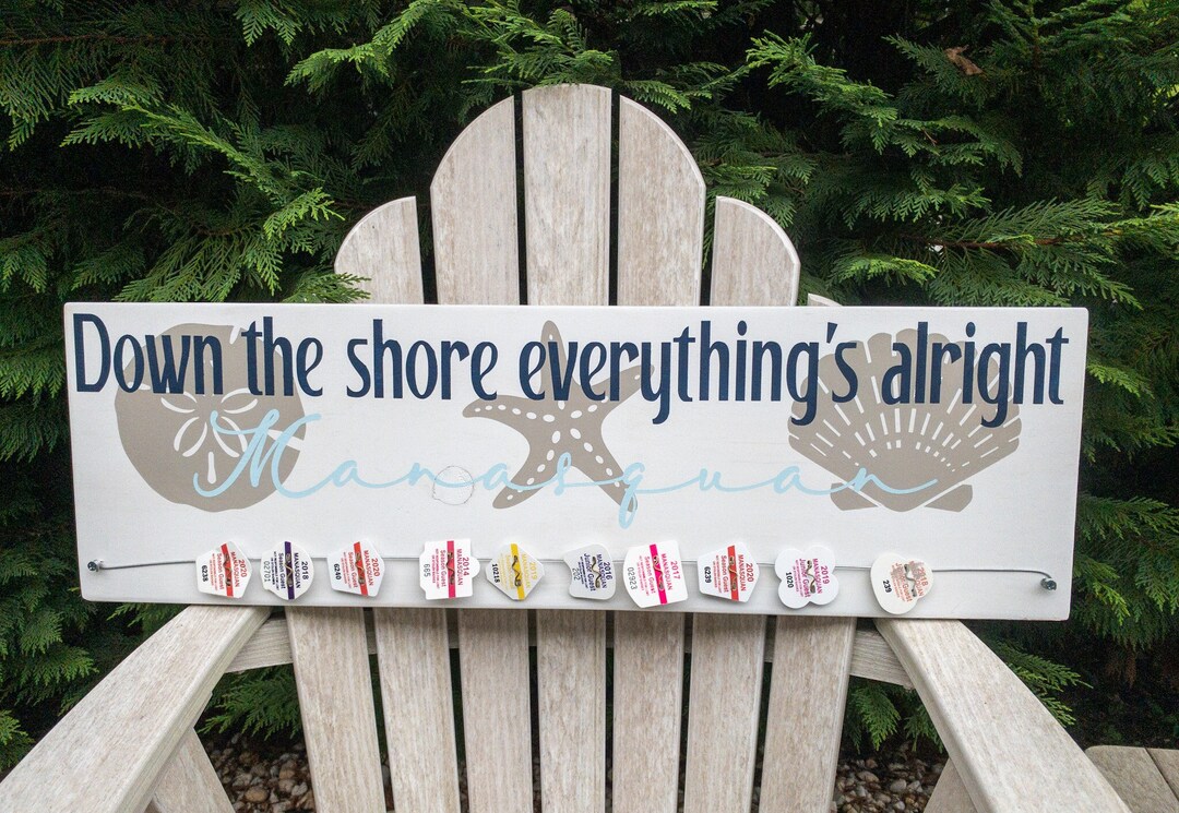 Beach Badge Display Beach Badge Holder Beach Badge NJ Beach - Etsy