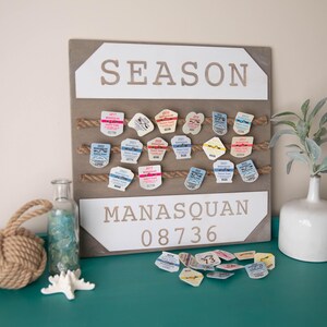 Beach Badge Holder Sign, Jersey Shore, Beach Badge Collection, NJ Beach ...