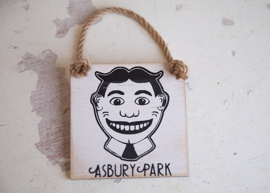 Asbury Park Tillie Ornament, New Jersey Shore, Painted Wood - Etsy