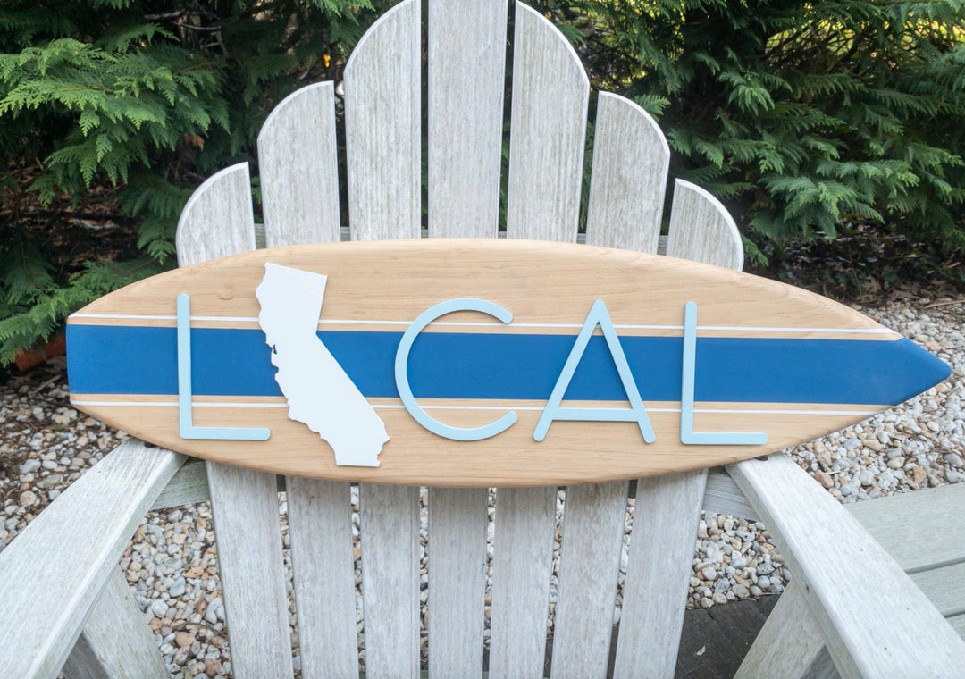 Wood Surfboard Sign, Custom Wood Sign, Surfer Decor, Coastal Decor ...