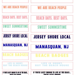 Beach Badge, Beach Badge Display, Beach Badge Holder, Beach Tag, NJ ...