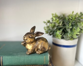 Antiqued Gold Bunny Shelf Sitter - Etsy