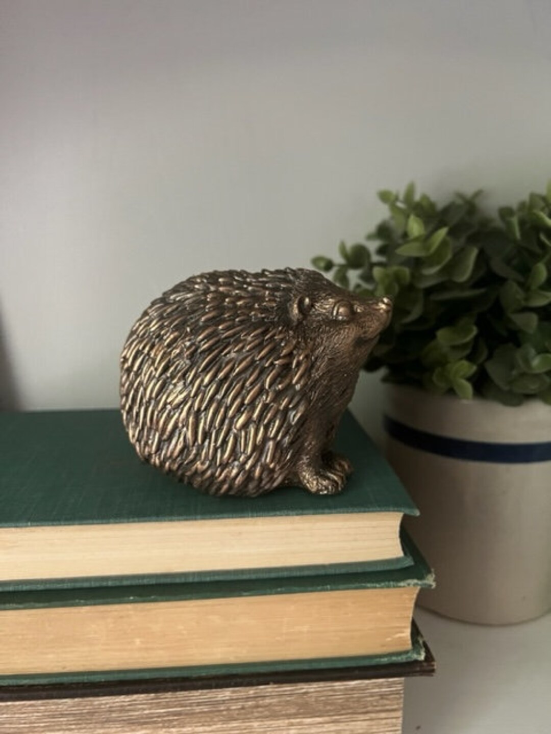 Antiqued Gold Hedgehog Shelf Sitter - Etsy