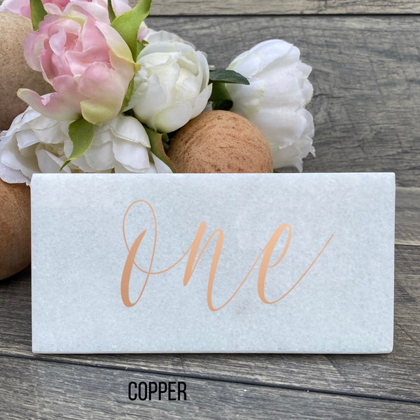 Copper Table Numbers - Etsy