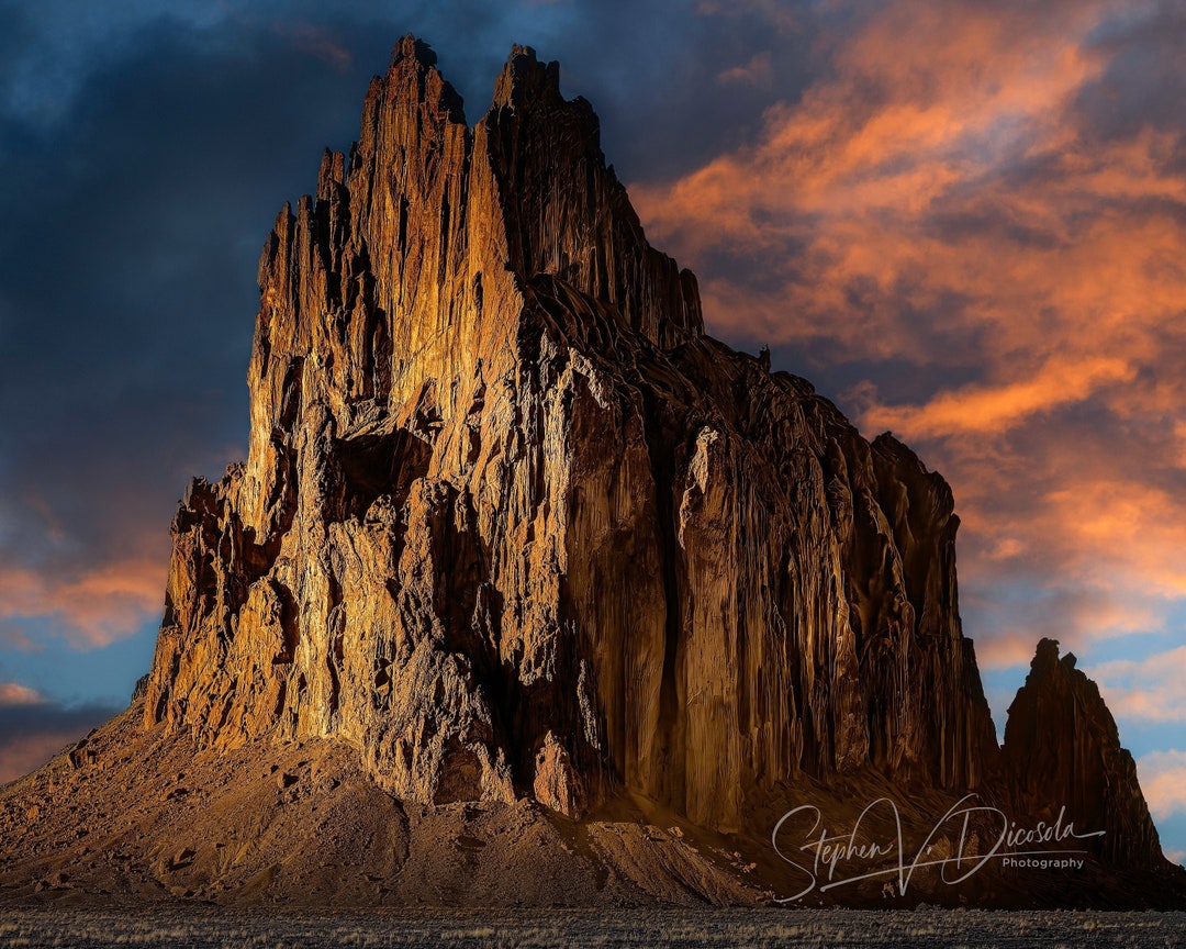 SHIP ROCK of the Navajo Nation of New Mexico is a Dramatic Landmark. It ...