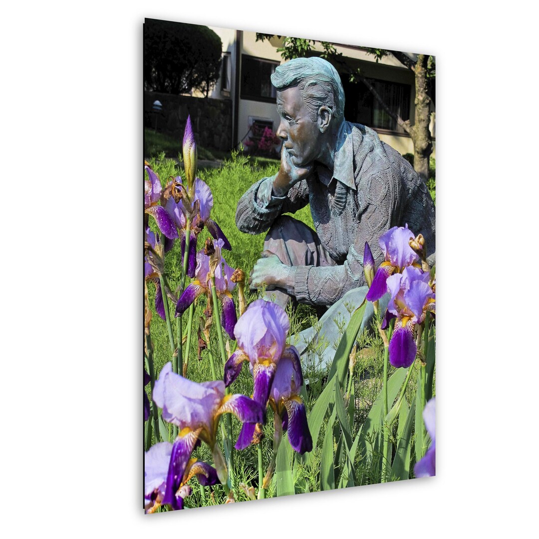 Bronze Man in Garden Sculpture, Bronze Garden Art - Etsy