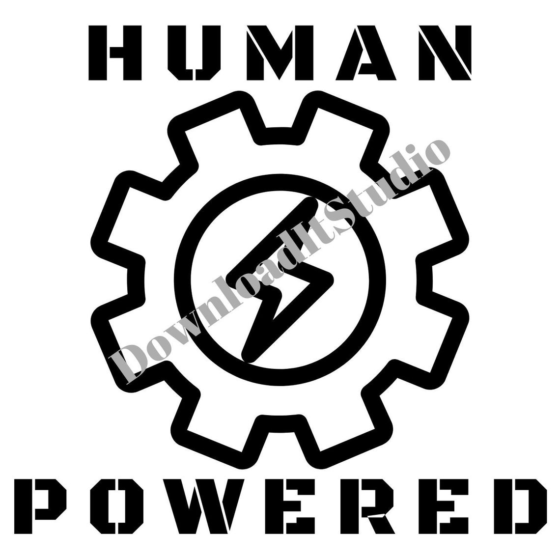 Human Powered - Instant Download SVG PNG PDF, Biking Design ...