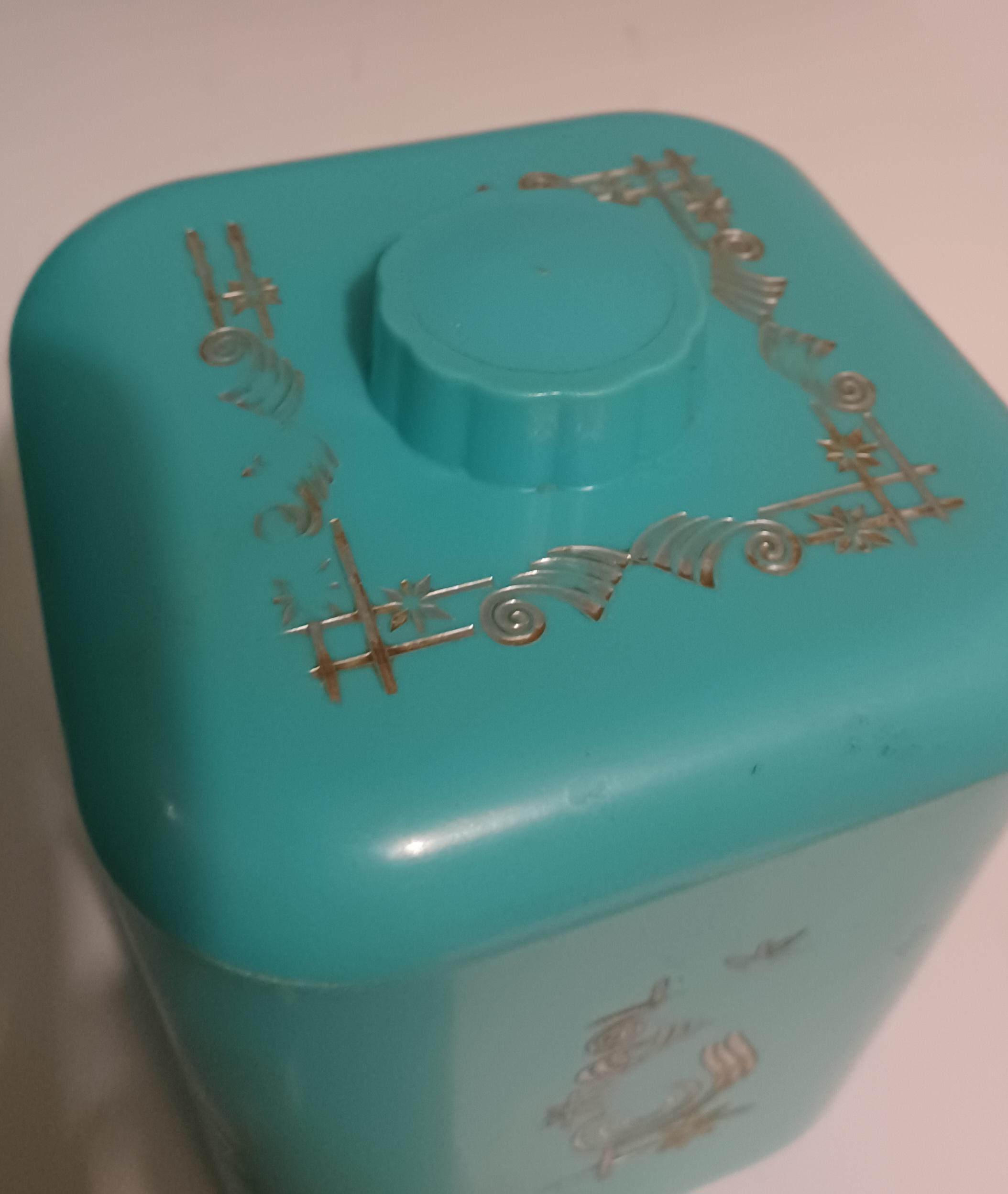 Vintage Aqua Plastic Canisters/1950s/set of 3 Canisters/turquoise ...