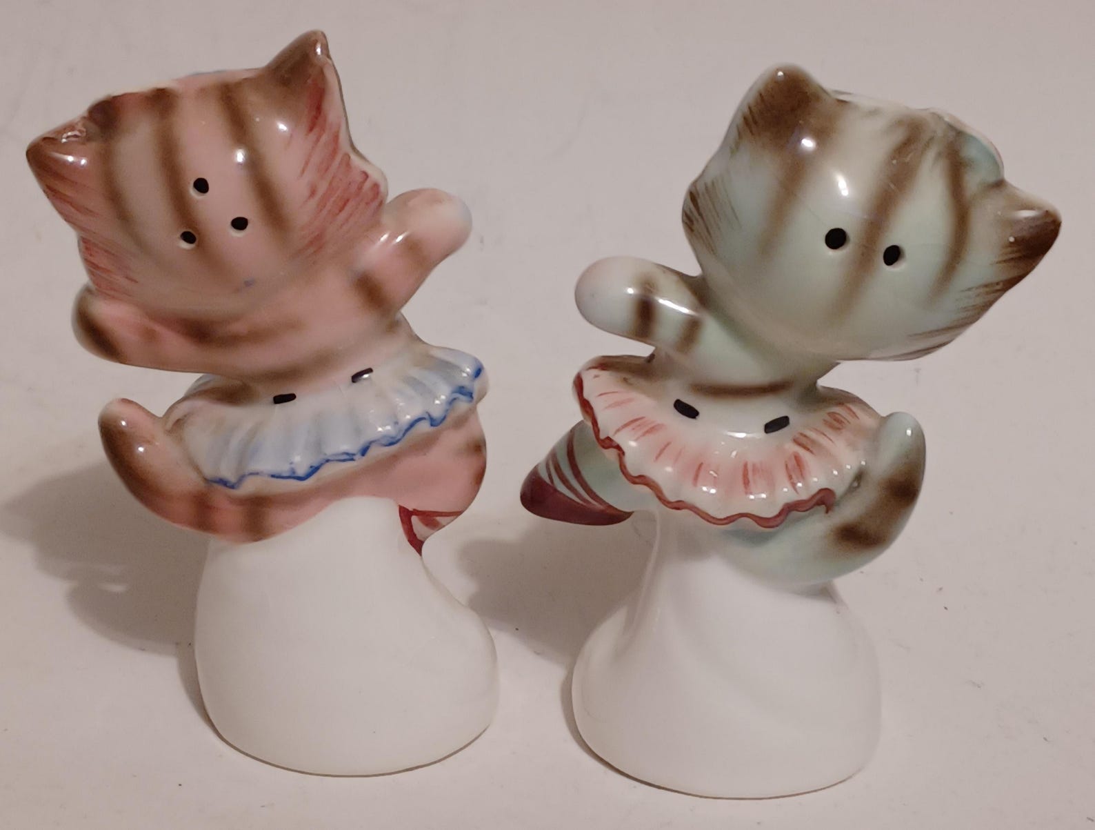 Vintage Py Salt and Pepper Ballerinas/rare/excellent Condition ++ Kitschy/japan/1950s/pink/blue ...