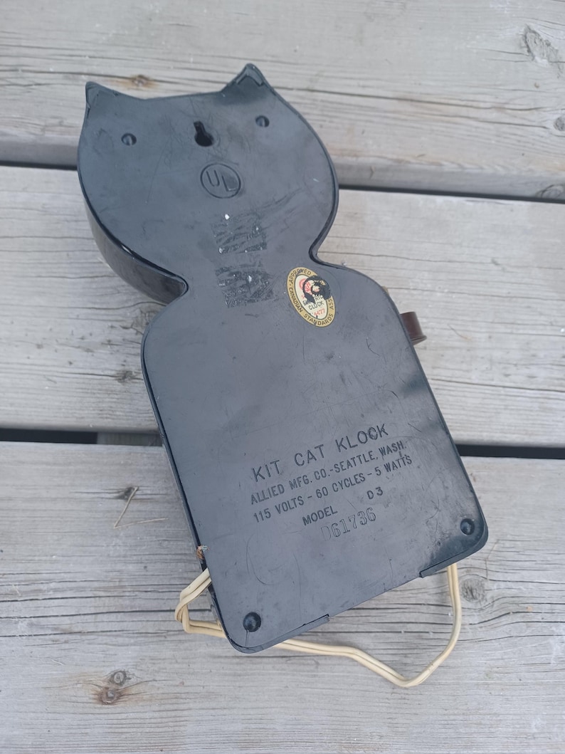 Extremely Rare Original Seatle Kitcat Clock Bakelite Kitcat Clock ...