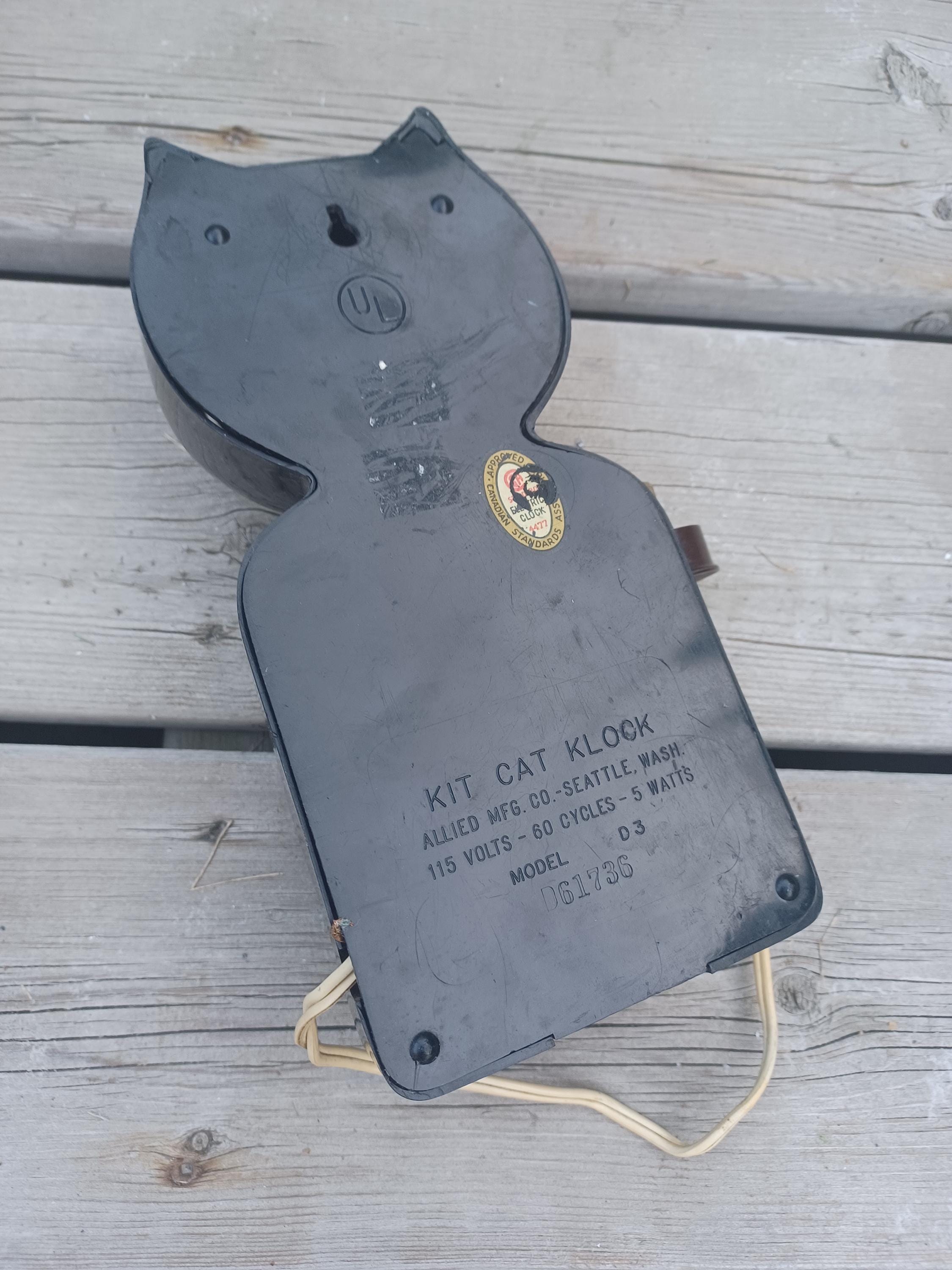 Extremely Rare Original Seatle Kitcat Clock Bakelite Kitcat Clock ...