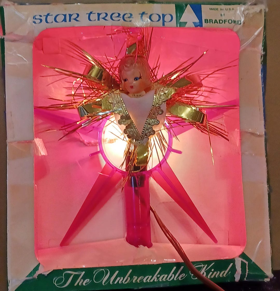 Vintage Bradford Atomic Star Tree Topper/kitschy/rare/angel Topper ...