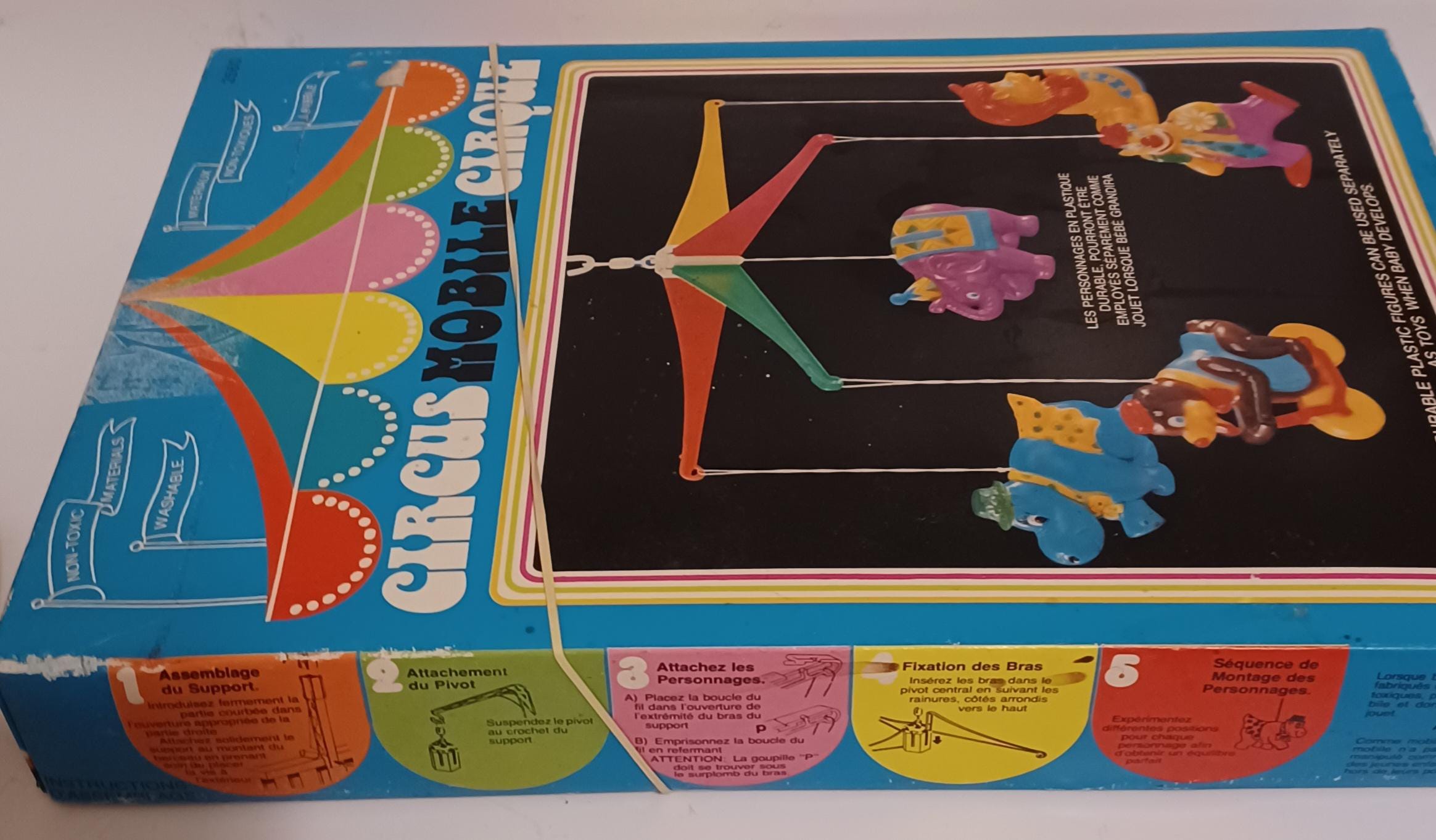 Vintage Mobile Circus/original Box/nursery/kitschy/rare/plastic/zoo ...