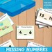 Missing Numbers Task Box Activity Early Learning Montessori Portable ...