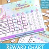 Dino Reward Chart Editable PDF Printable Behavior Chart Green Purple ...